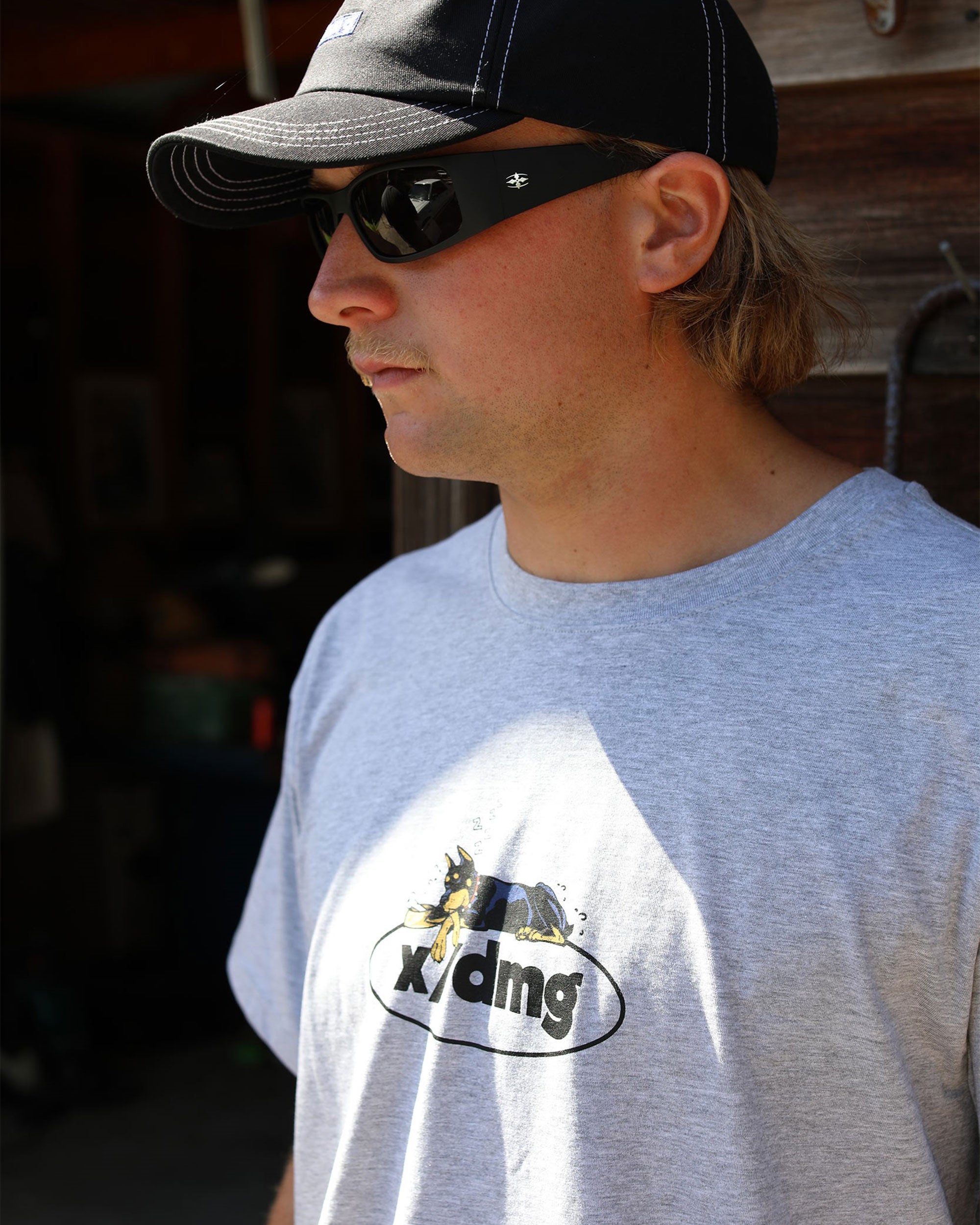 X45/SASHA TEE - Grey Marle | XDMG – x/dmg